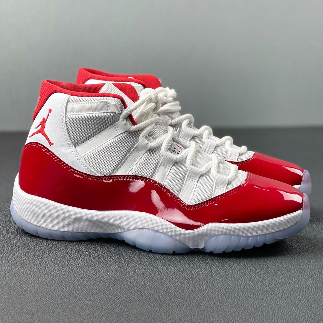 Jordan 11 High Cherry White Red