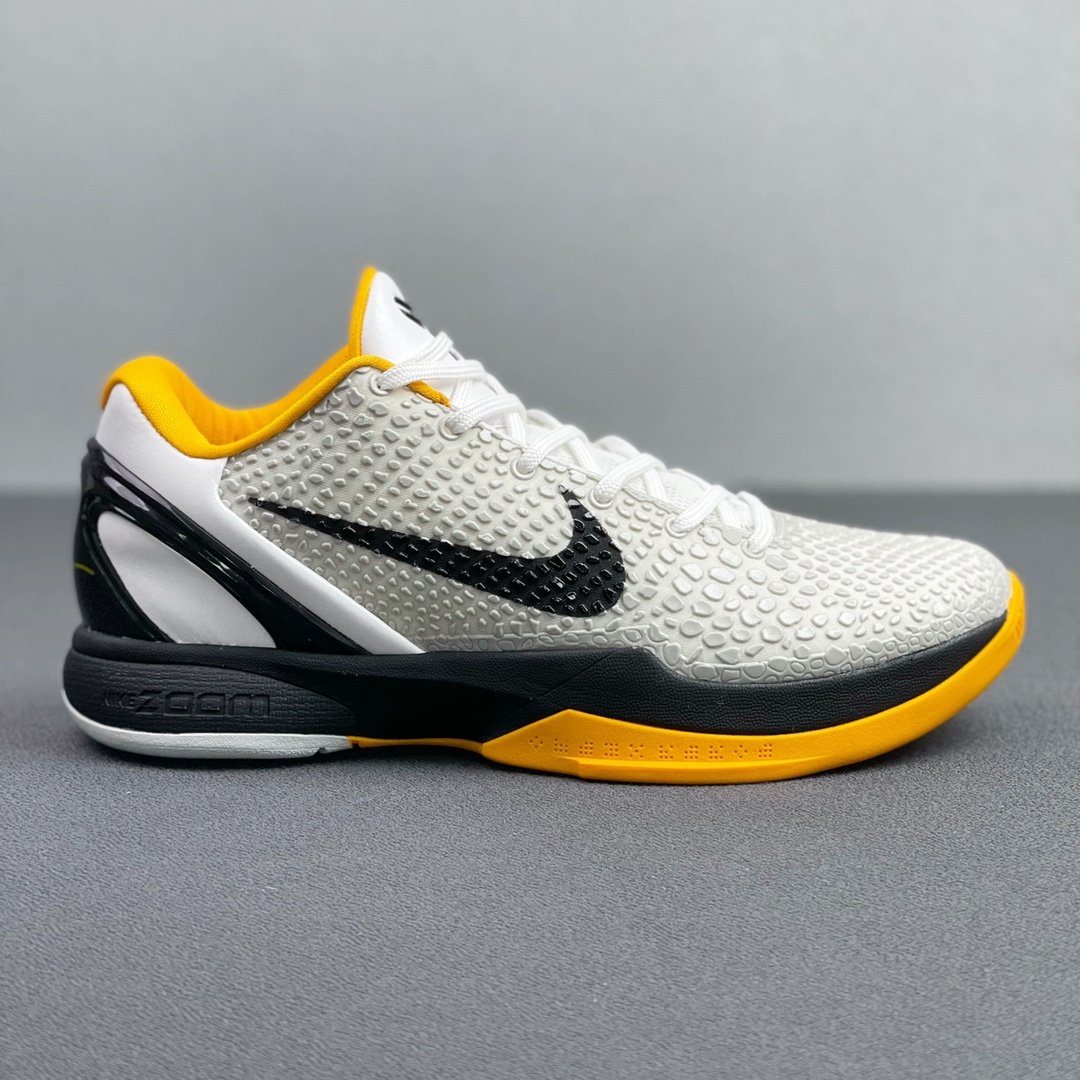 Kobe 6 Protro Playoff Pack White Del Sol (size run small, half size up)