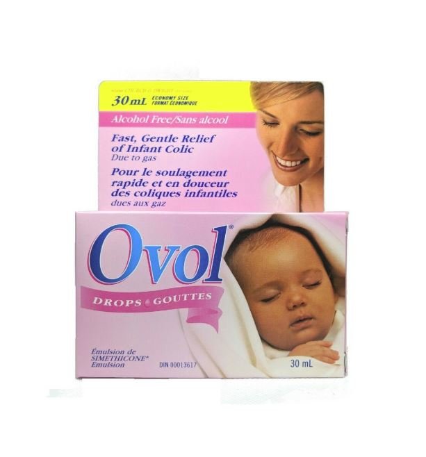 2X Ovol Drops for Baby Gentle Relief of Infant Colic 30 mL Simethicone ...
