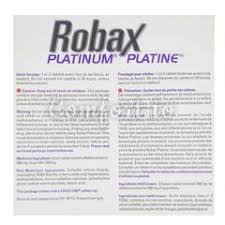 ROBAX Platinum Muscle and Back Pain Relief 102 Caplets Canadian product