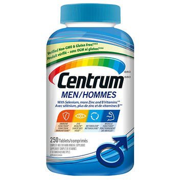 Centrum Men New Formula MultiVitamin Multimineral Supplement 250Tablets