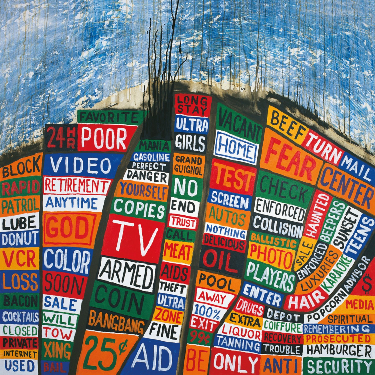 RADIOHEAD Hail to the Thief BANNER Huge 4X4 Ft Fabric Poster Tapestry ...