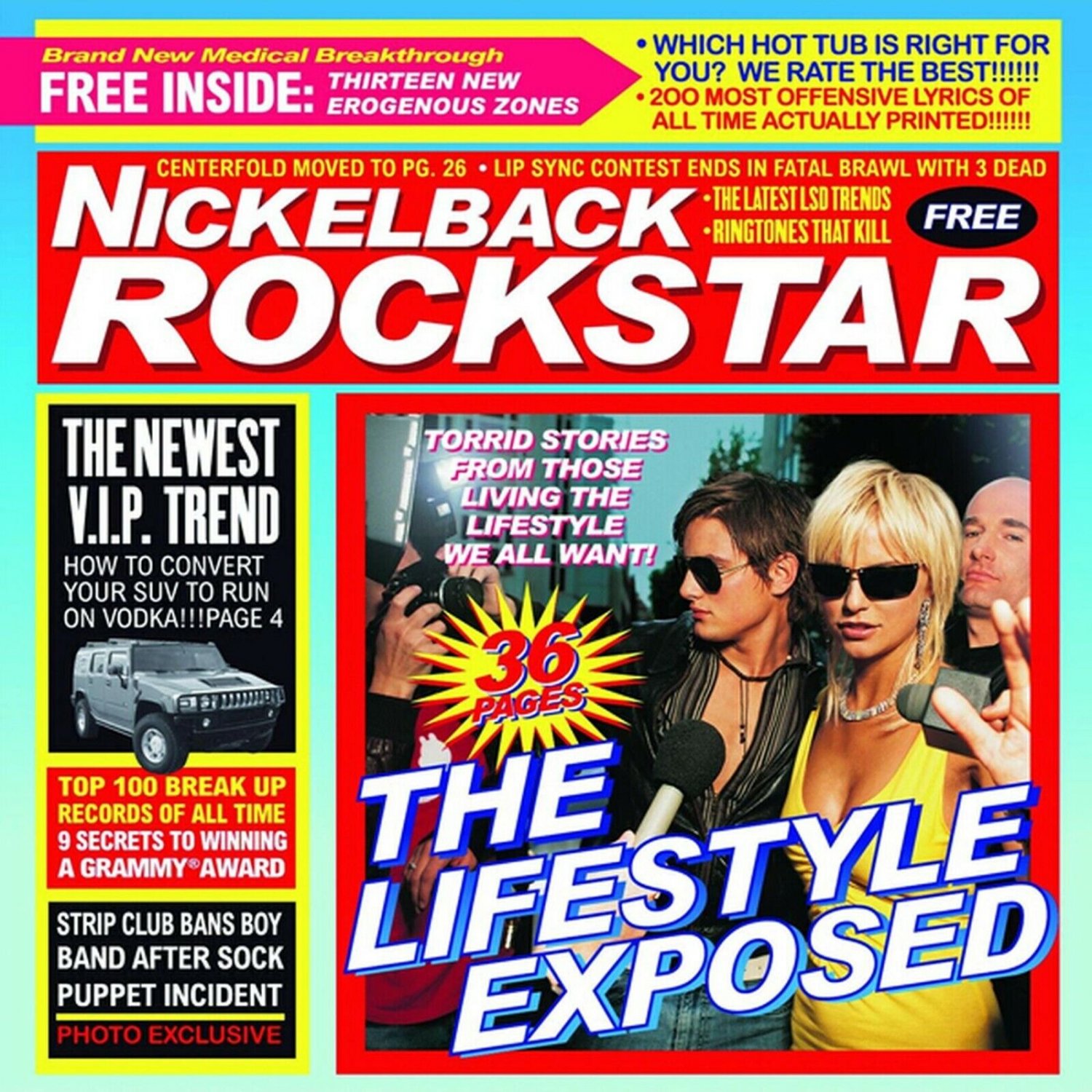 NICKELBACK Rockstar BANNER 3x3 Ft Fabric Poster Tapestry Flag album ...
