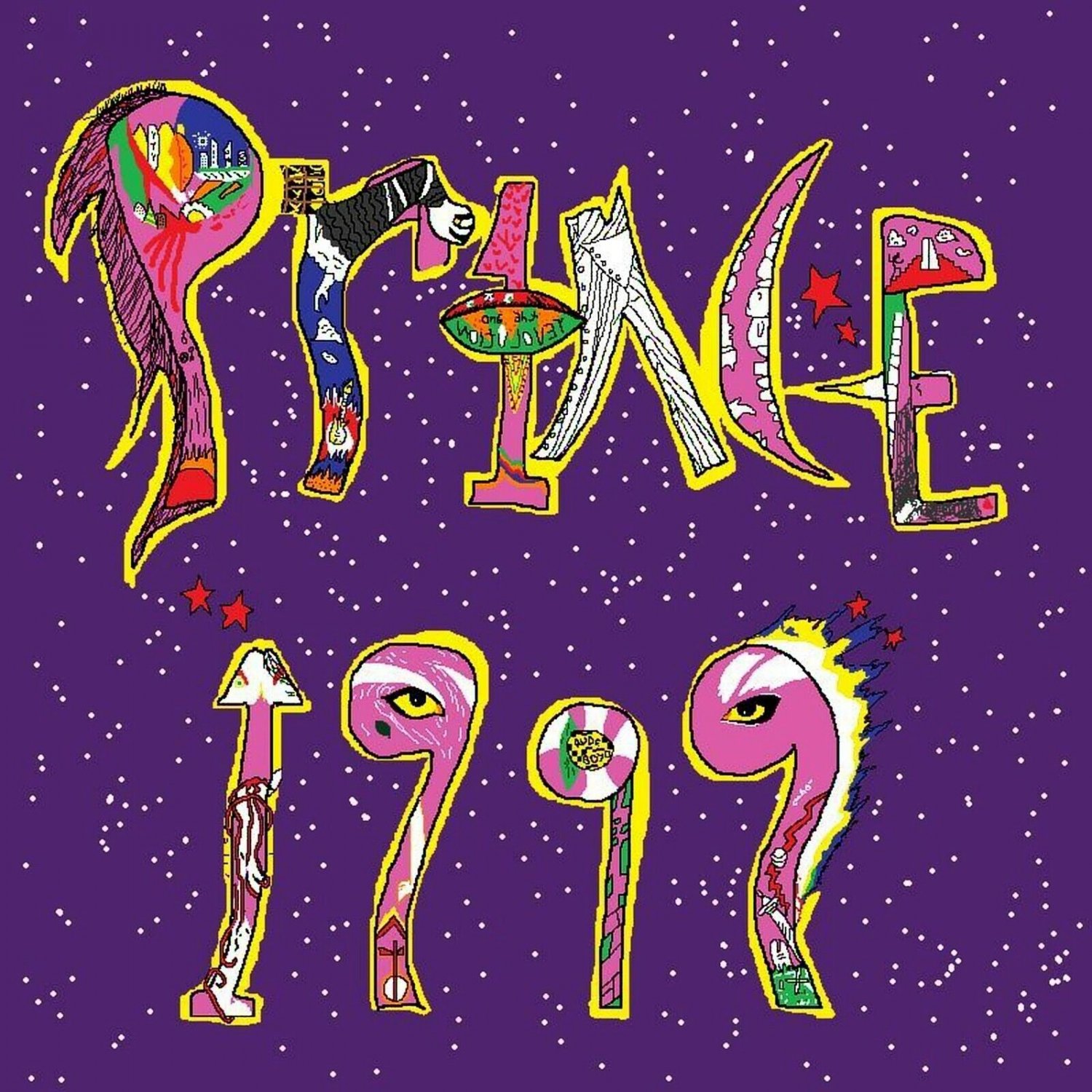 PRINCE 1999 BANNER 2x2 Ft Fabric Poster Tapestry Flag album cover art