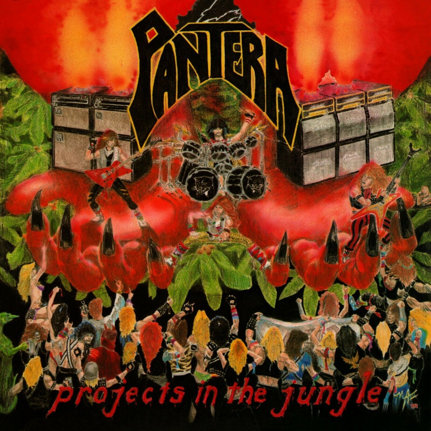 PANTERA Projects in the Jungle BANNER 3x3 Ft Fabric Poster Flag album ...