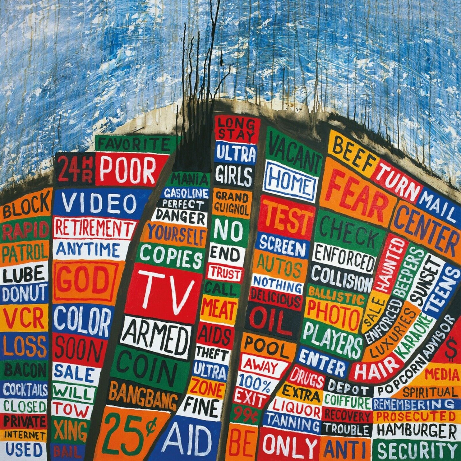RADIOHEAD Hail to the Thief BANNER HUGE 4X4 Ft Fabric Poster Tapestry ...