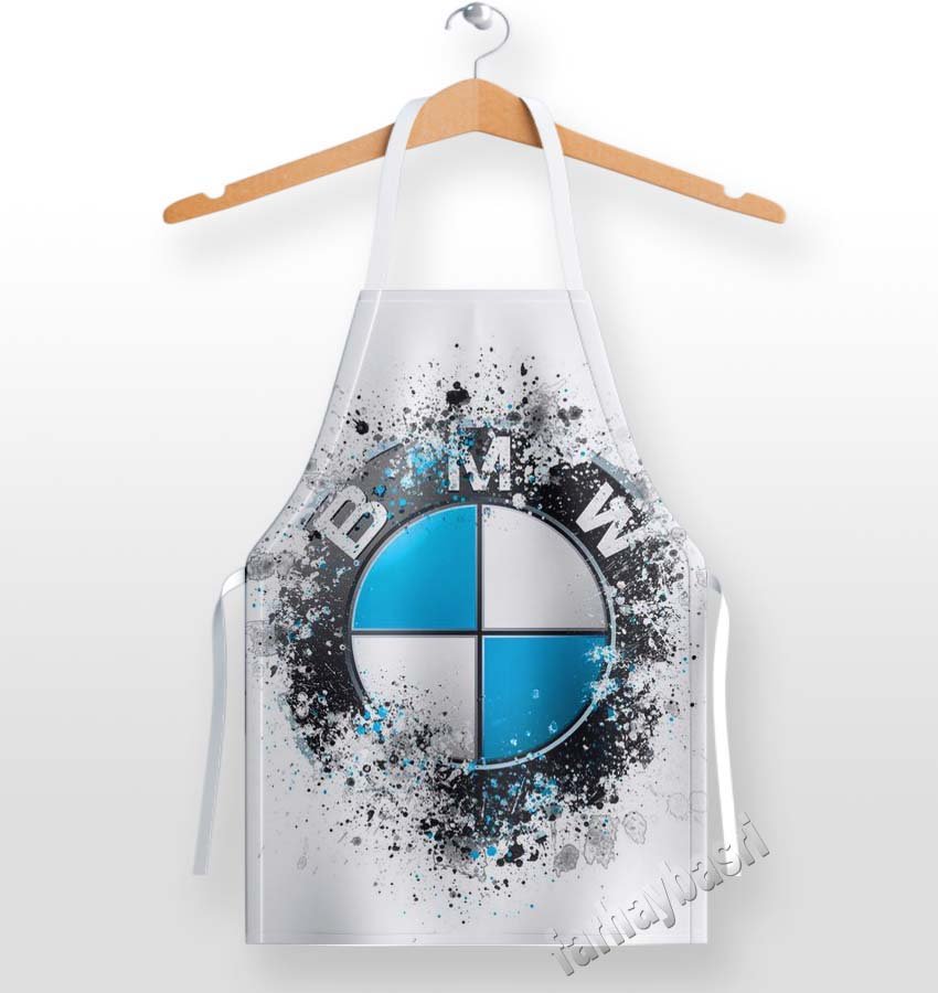 BMW Logo Grill Apron Barbecue Full Polyester Cooking
