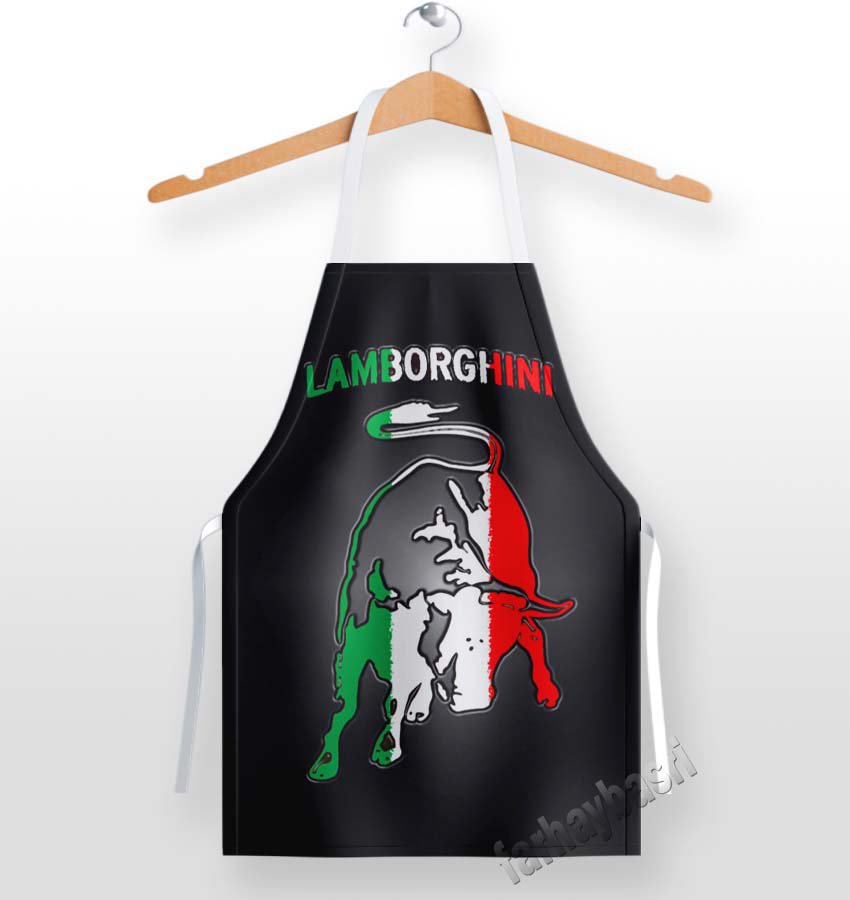 Lamborghini Kitchen Apron BBQ Cooking Polyester