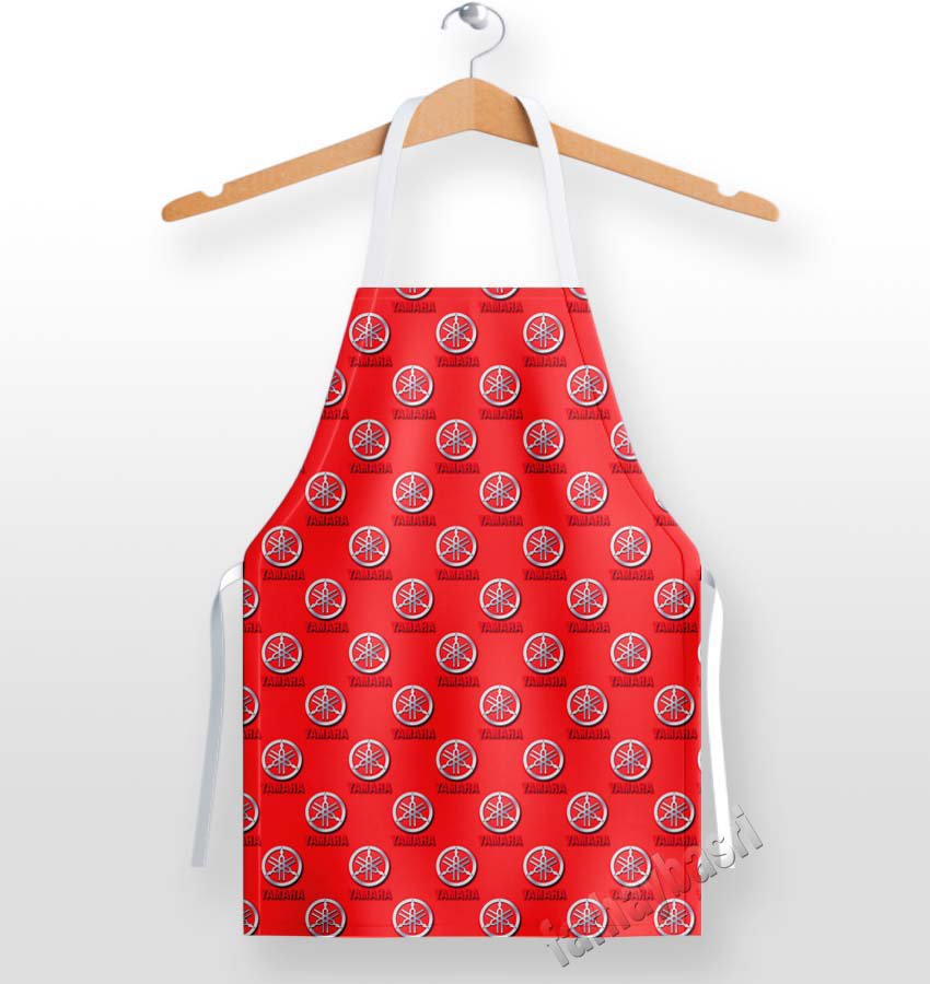 Yamaha Pattern Grill Apron Barbecue Full Polyester Cooking