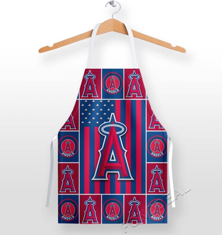 Los Angeles Angels MLB Baseball Team Grill Apron Barbecue Full ...