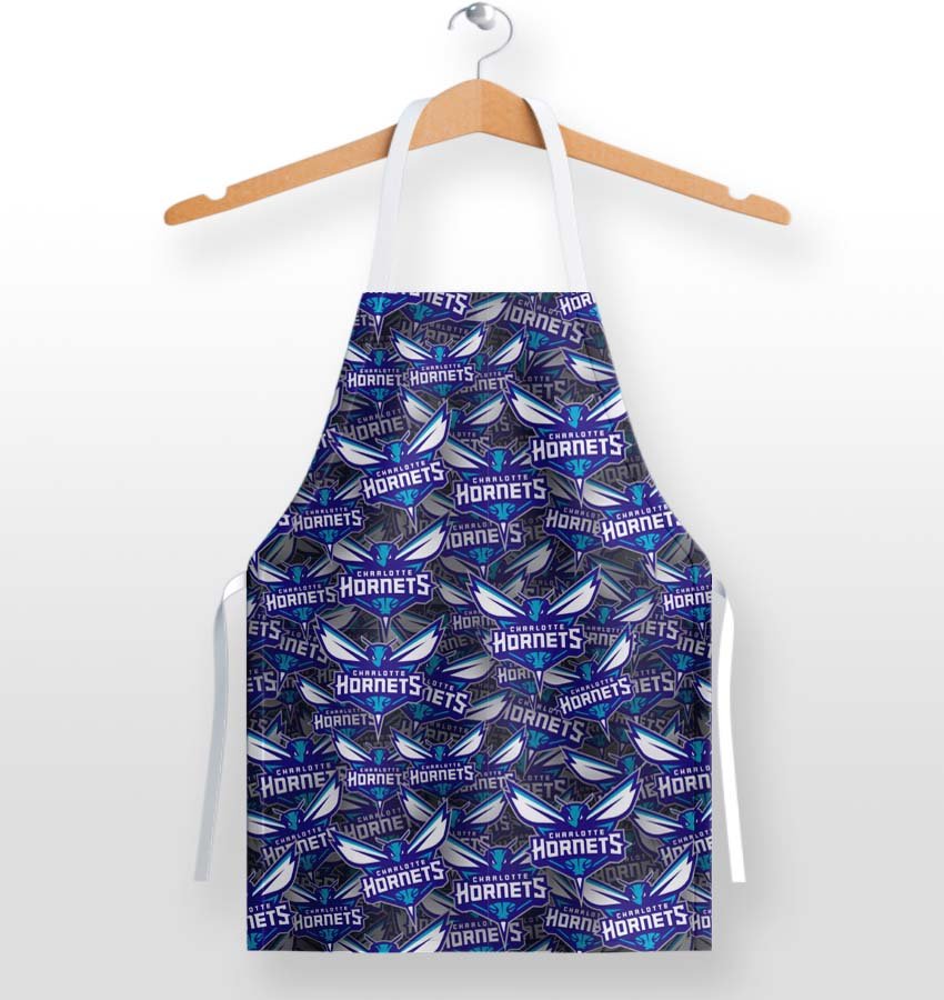 Charlotte Hornets NBA Basketball Team Apron Polyester Barbecue Cooking