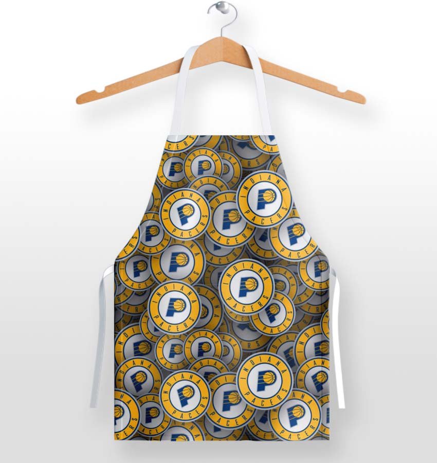 Indiana Pacers NBA Basketball Team Barbecue Apron Polyester Full BBQ ...
