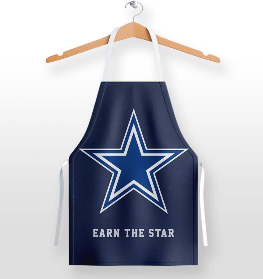 Dallas Cowboys NFL Football Team Apron Polyester Barbecue Cooking
