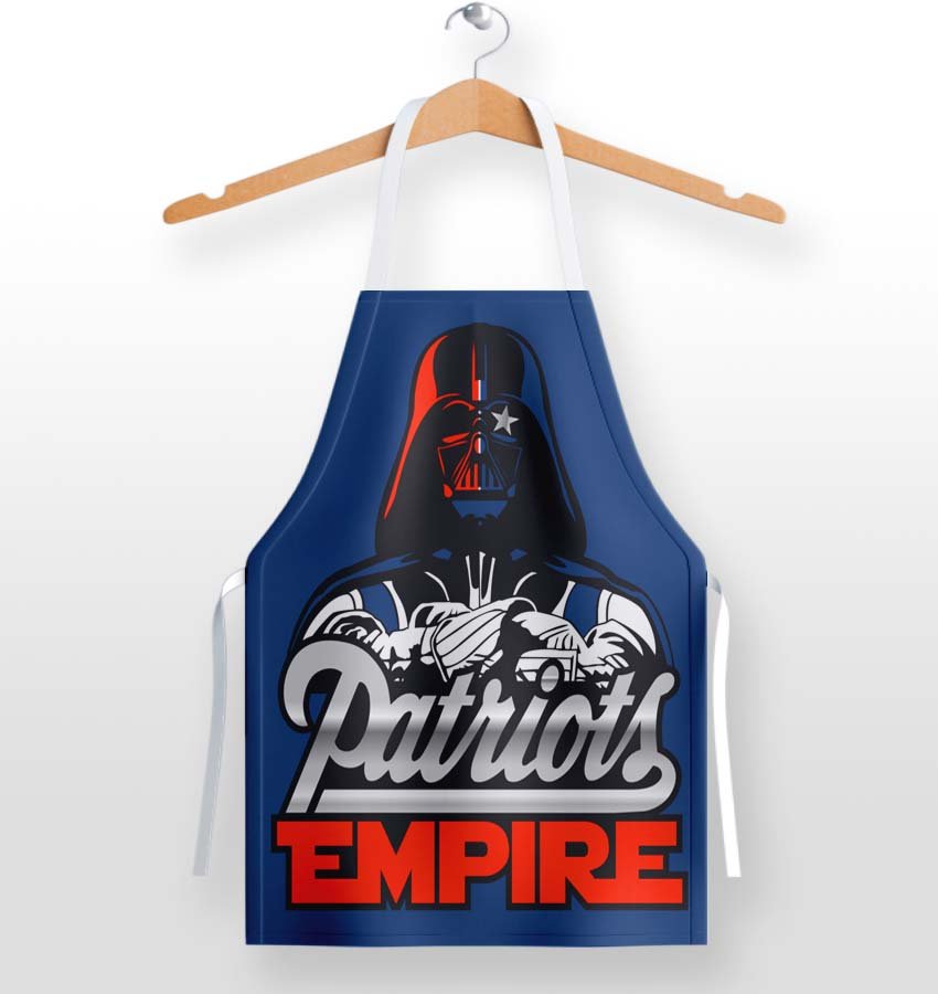 New England Patriots Football Team Barbecue Apron Polyester Full BBQ ...
