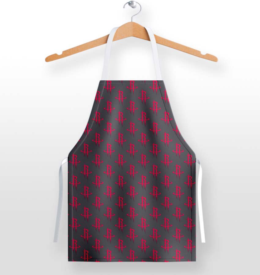 Houston Rockets NBA Basketball Team Barbecue Apron Polyester Full BBQ ...