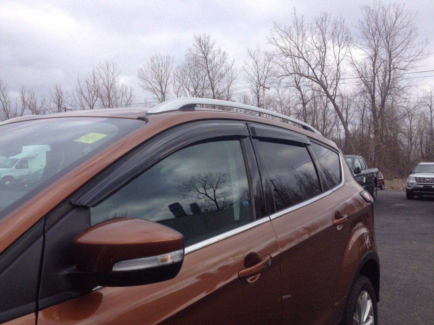 JSP Window Vent Deflector Rain Guard Visor For 2013-2019 Ford Escape 218125