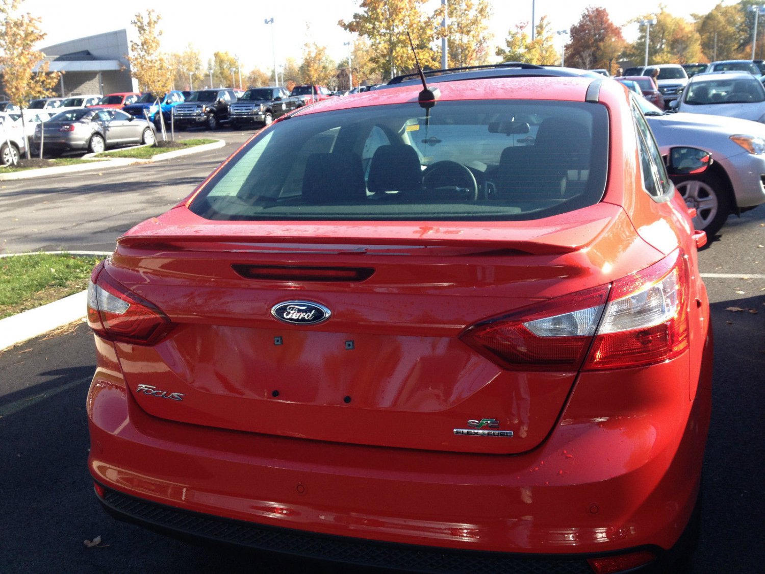 JSP Rear Wing Spoiler 2011-2014 Ford Focus Sedan Primed Factory Style ...