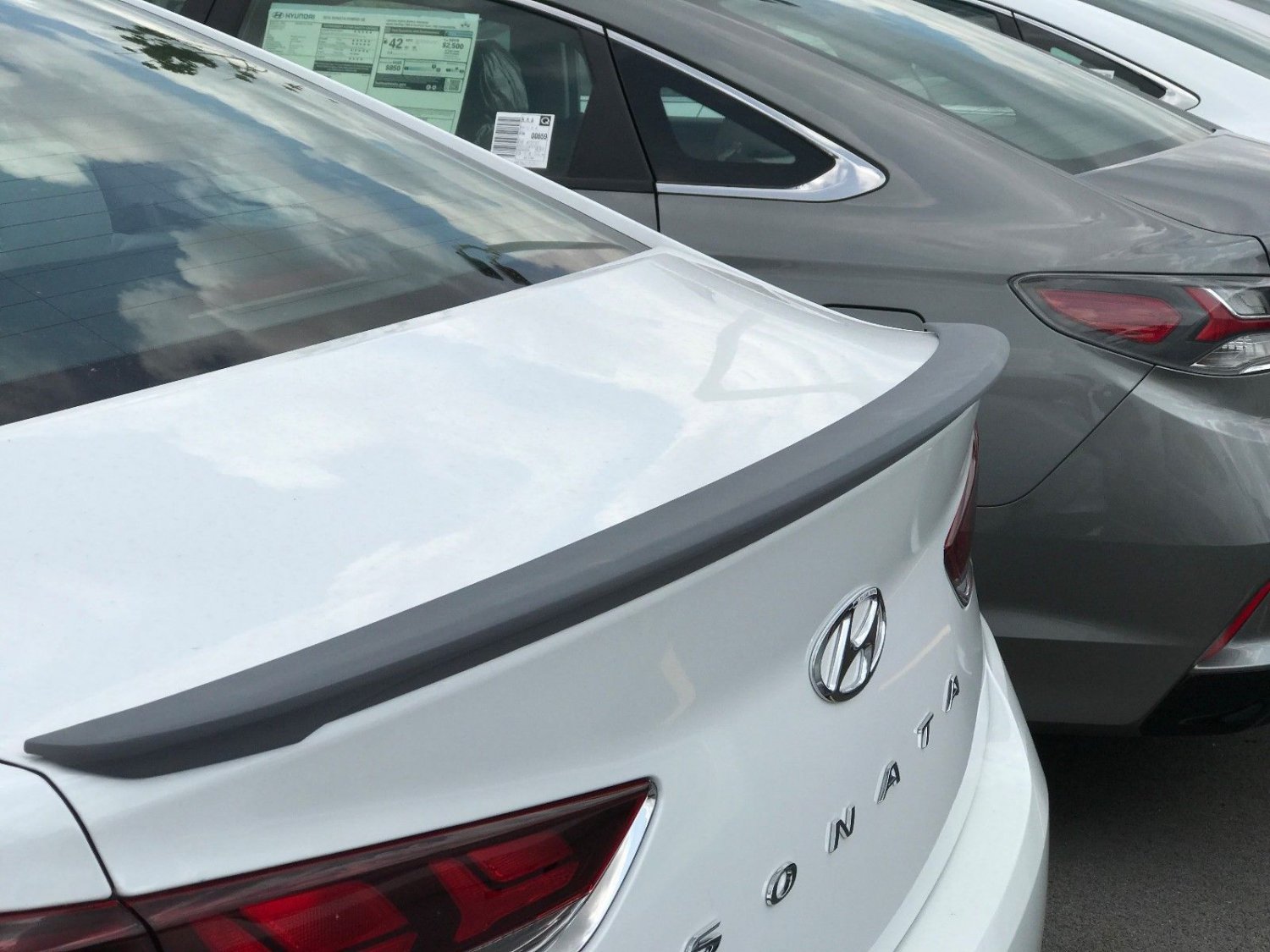 For Hyundai Sonata Rear Wing Spoiler Painted Factory Style Lip 2018 JSP ...