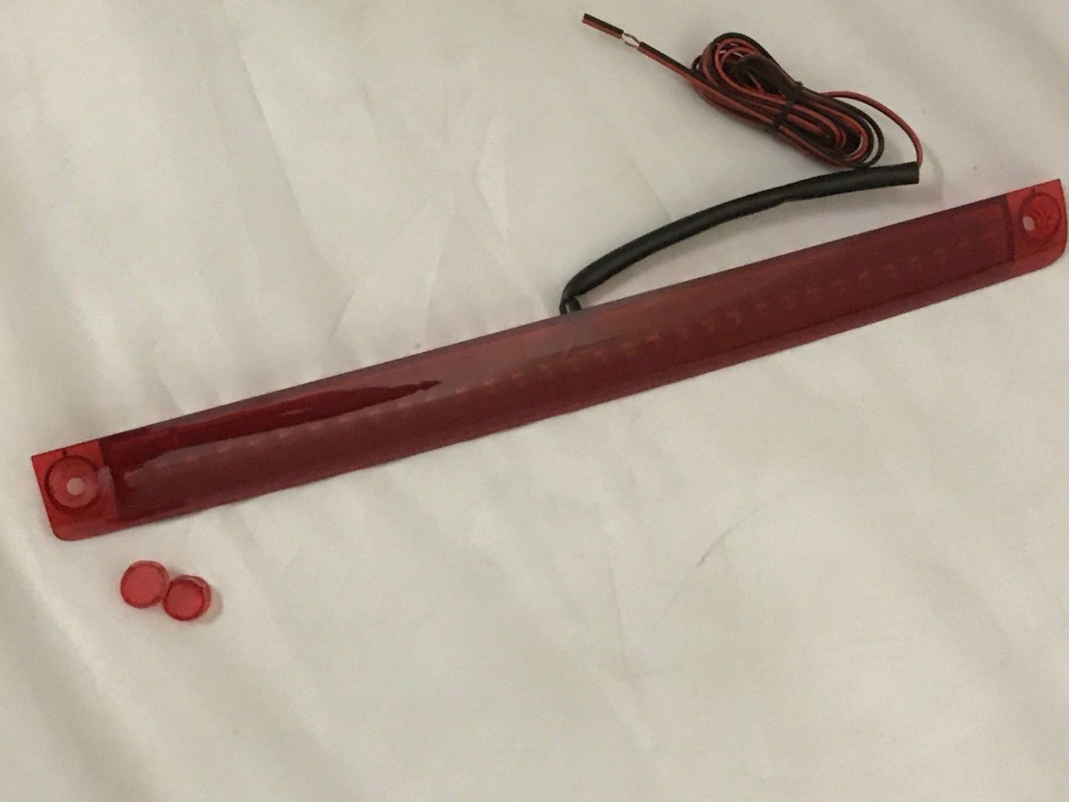 JSP Universal Rear Wing Spoiler 55.5 x 3.25 inch Primed with LED Multi ...