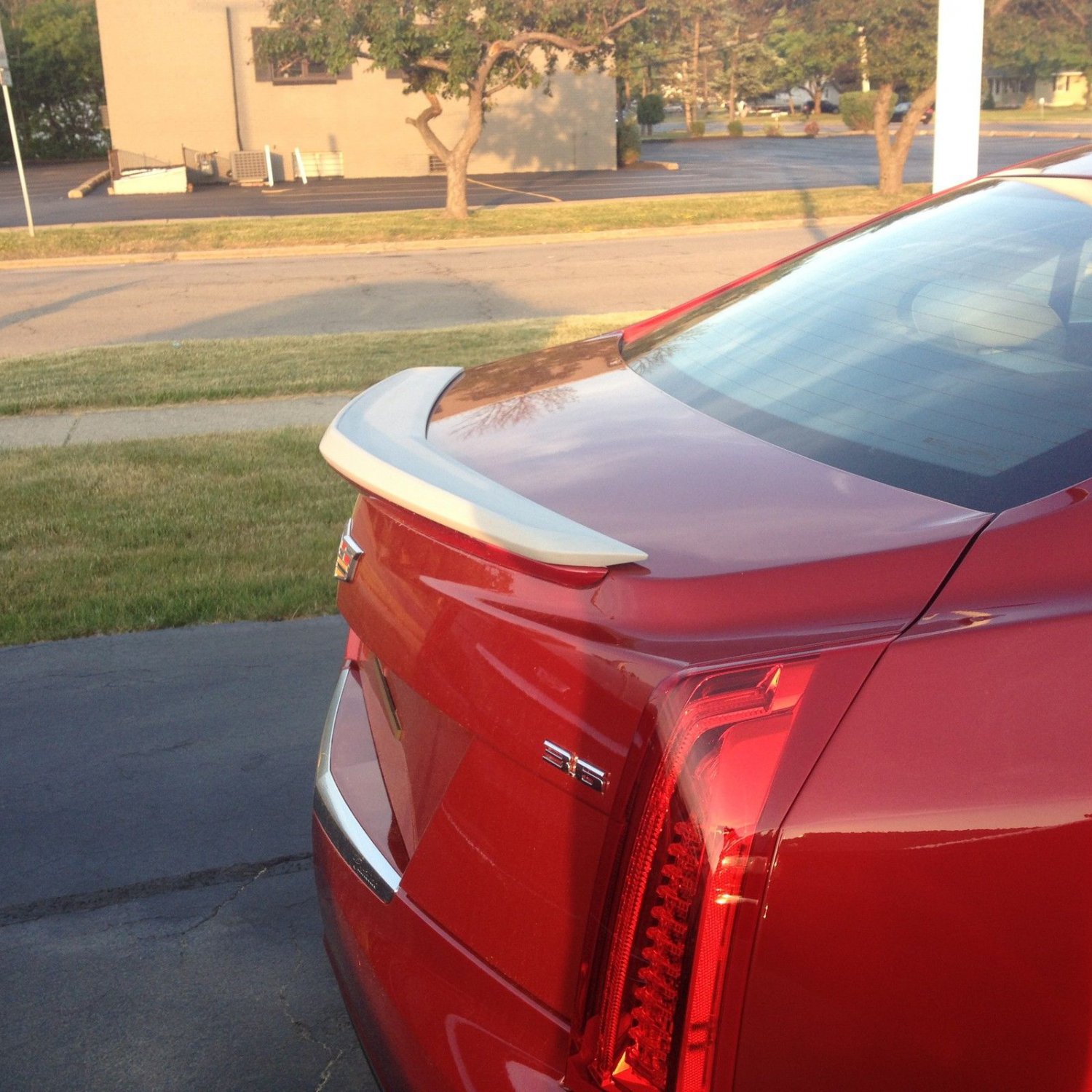 JSP Rear Wing Spoiler For 2013-2018 Cadillac ATS Sedan Primed Custom 368074