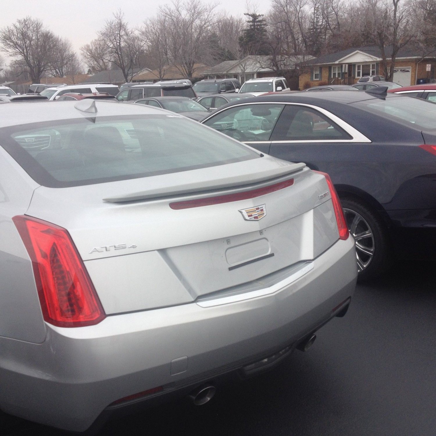 JSP Rear Wing Spoiler For 2013-2018 Cadillac ATS Sedan Primed Custom 368074