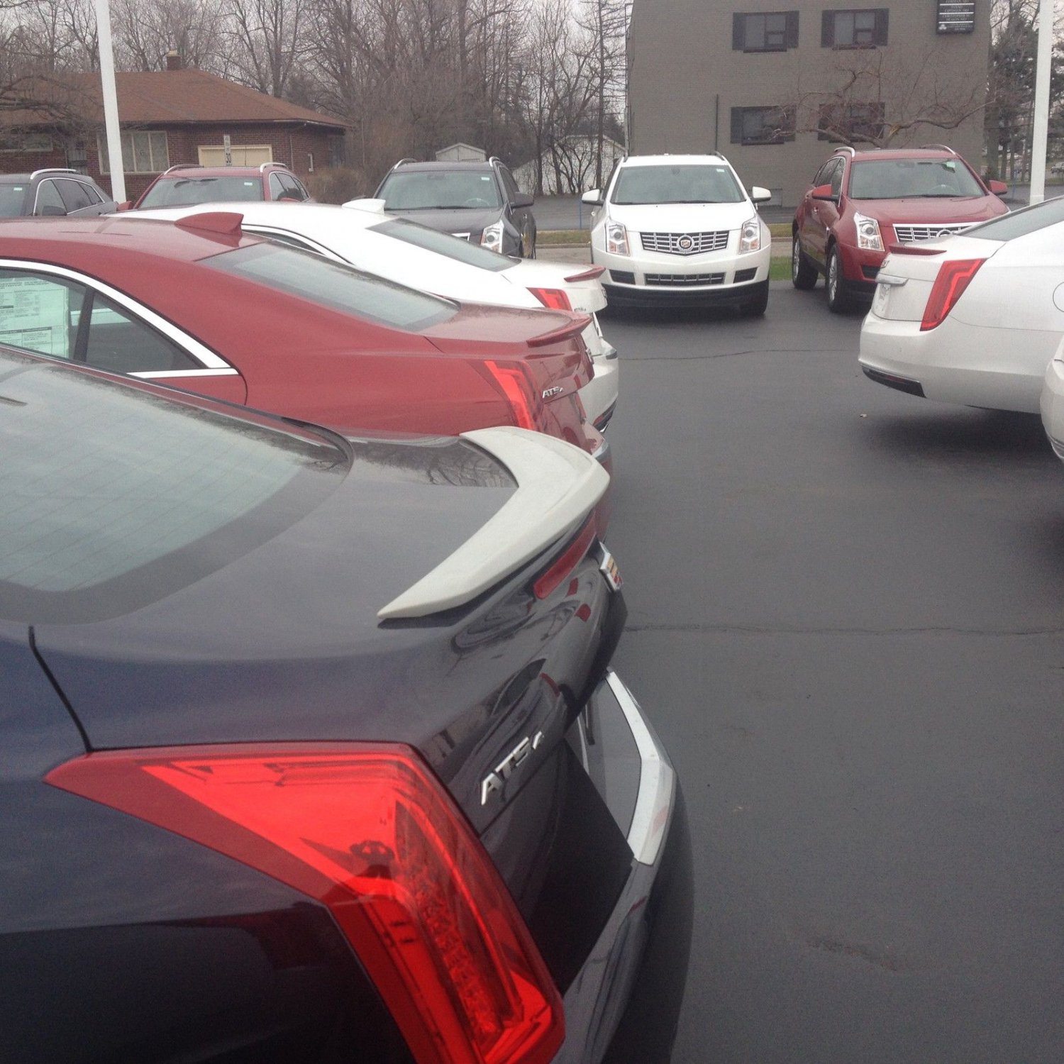 JSP Rear Wing Spoiler For 2013-2018 Cadillac ATS Sedan Primed Custom 368074