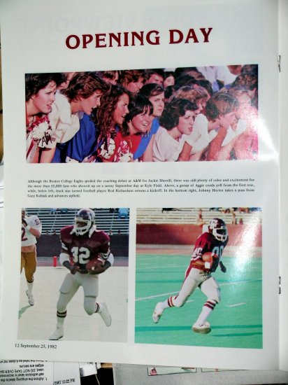 Jackie Sherrill Texas A&M Football Inside Aggie Sports Vol IV, No. X ...