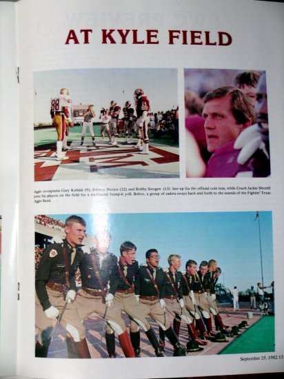 Jackie Sherrill Texas A&M Football Inside Aggie Sports Vol IV, No. X ...