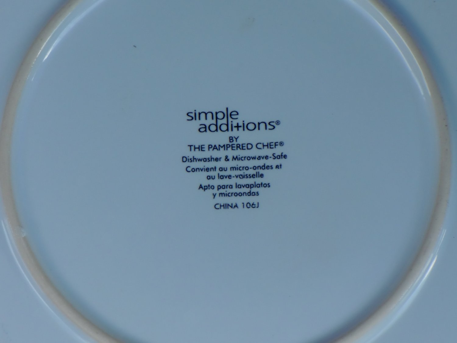 Pampered Chef Simple Additions Like New Large Round Serving Platter ...