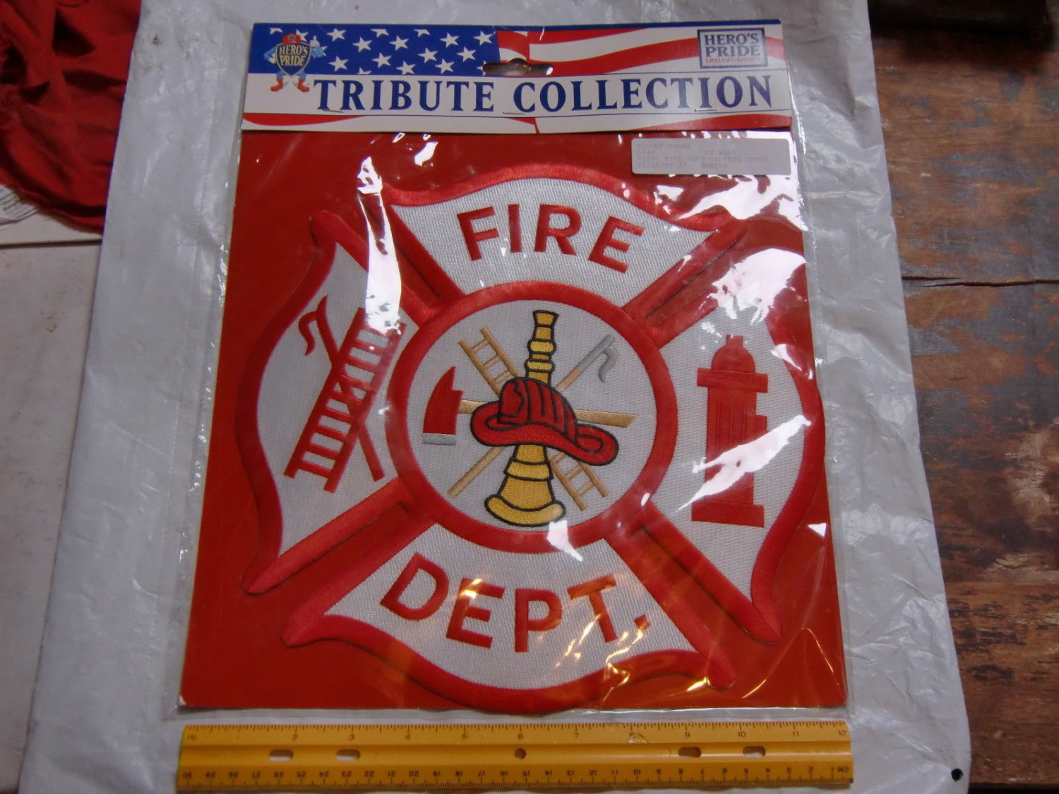 NEW! Fire Department Patch Heros Welcome Large 12"x12" Hook Ladder ...