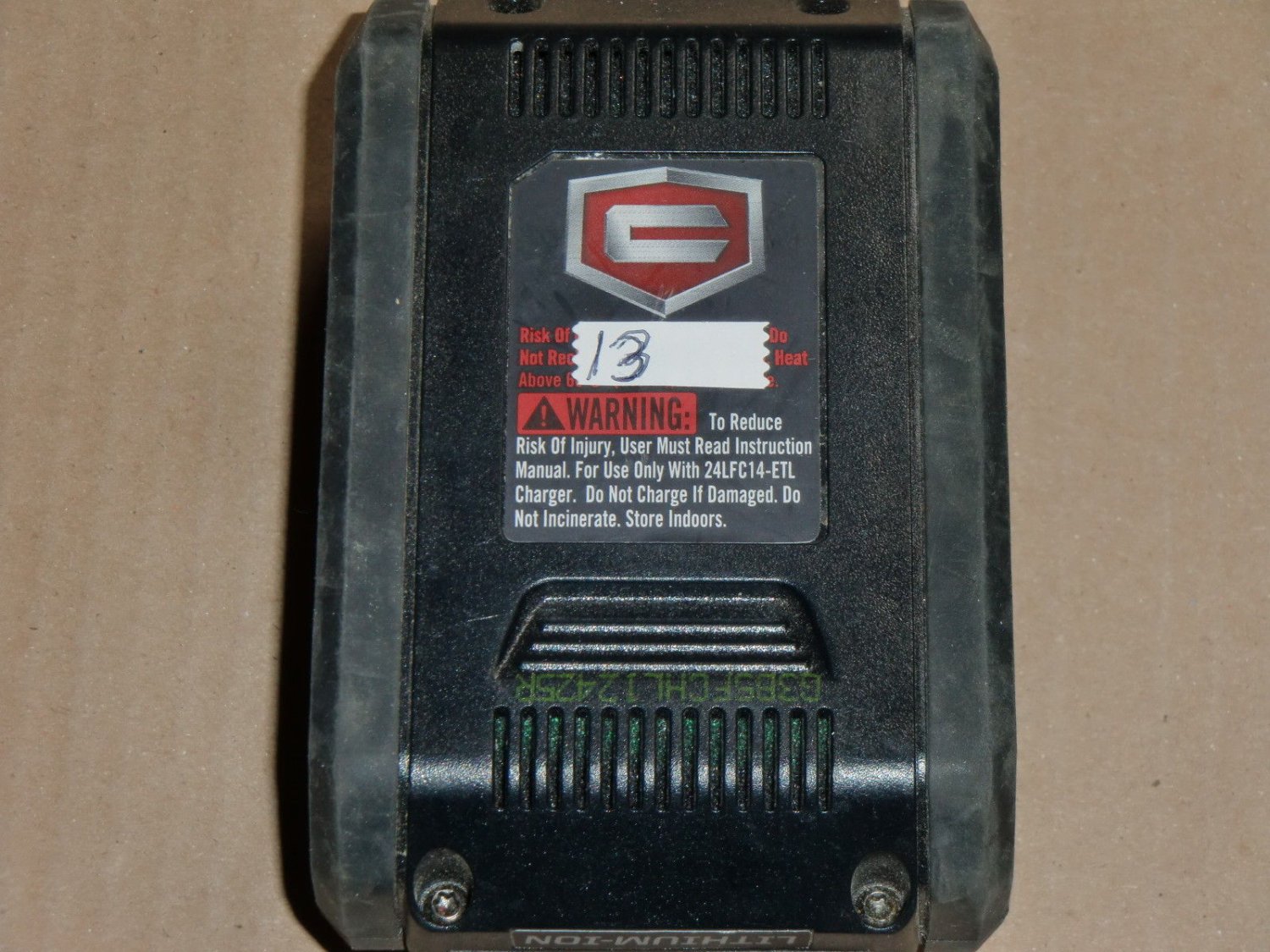 Craftsman 24 Volt 24V Max DieHard Lithium-Ion Battery 24LB2513 Like New