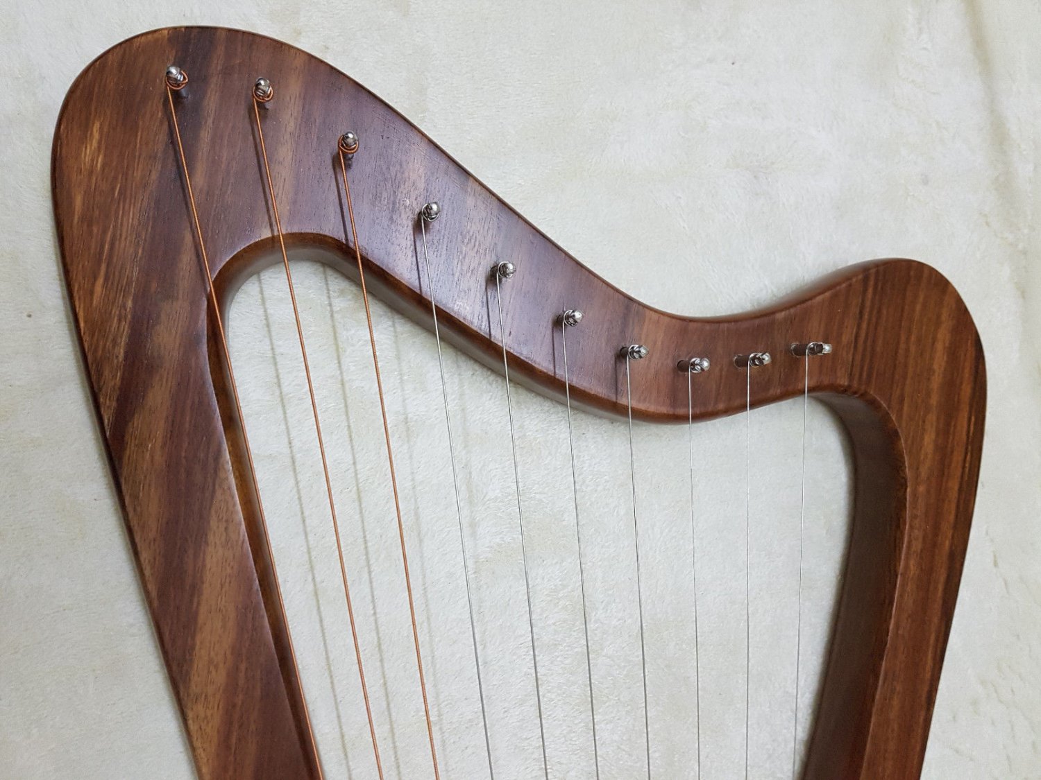 NEW DESIGN 10 STRING LYRE HARP WITH FREE EXTRA STRING SET TUNNING KEY ...