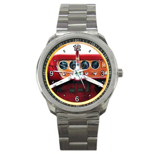 Muscle Car 1966 Pontiac GTO Steering Wheel Style Sport Metal Watch