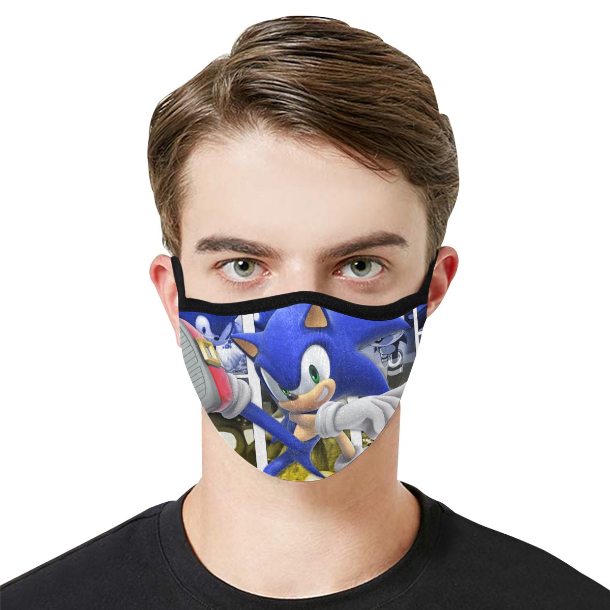 Sonic the Hedgehog Quality Face Mask, Cool Face Protection, Dust Cloth ...