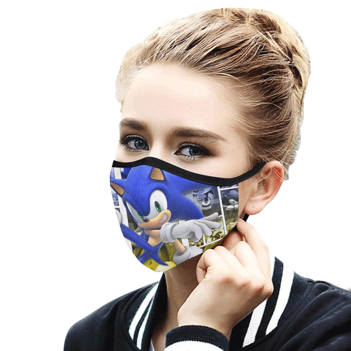 Sonic the Hedgehog Quality Face Mask, Cool Face Protection, Dust Cloth ...