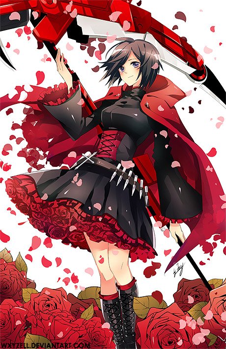 RWBY Ruby Rose anime Poster 11"x17"