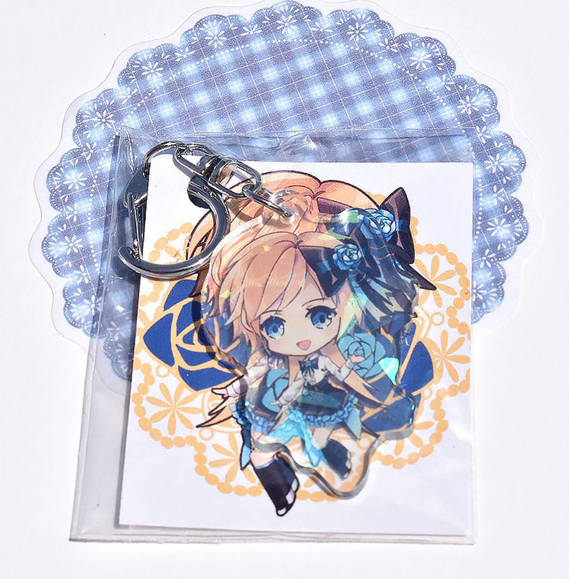 Original Girl Character Anime Keychain Acrylic charm double sided ...