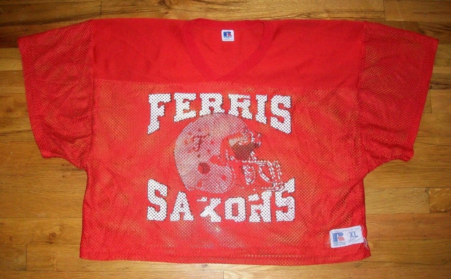 vintage FERRIS SAXON HIGH SCHOOL FOOTBALL JERSEY L / XL school retro ...