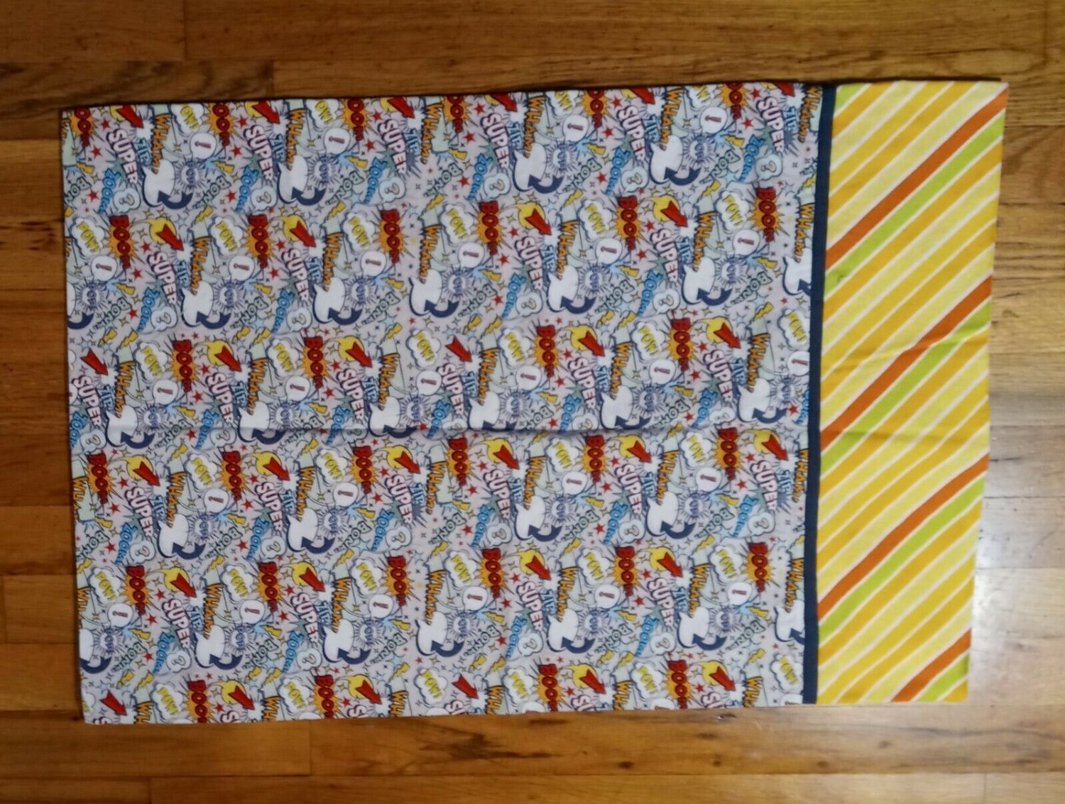 Batman Robin POW WHAM ZOOM BONK pillow case Superman Thor avengers comics