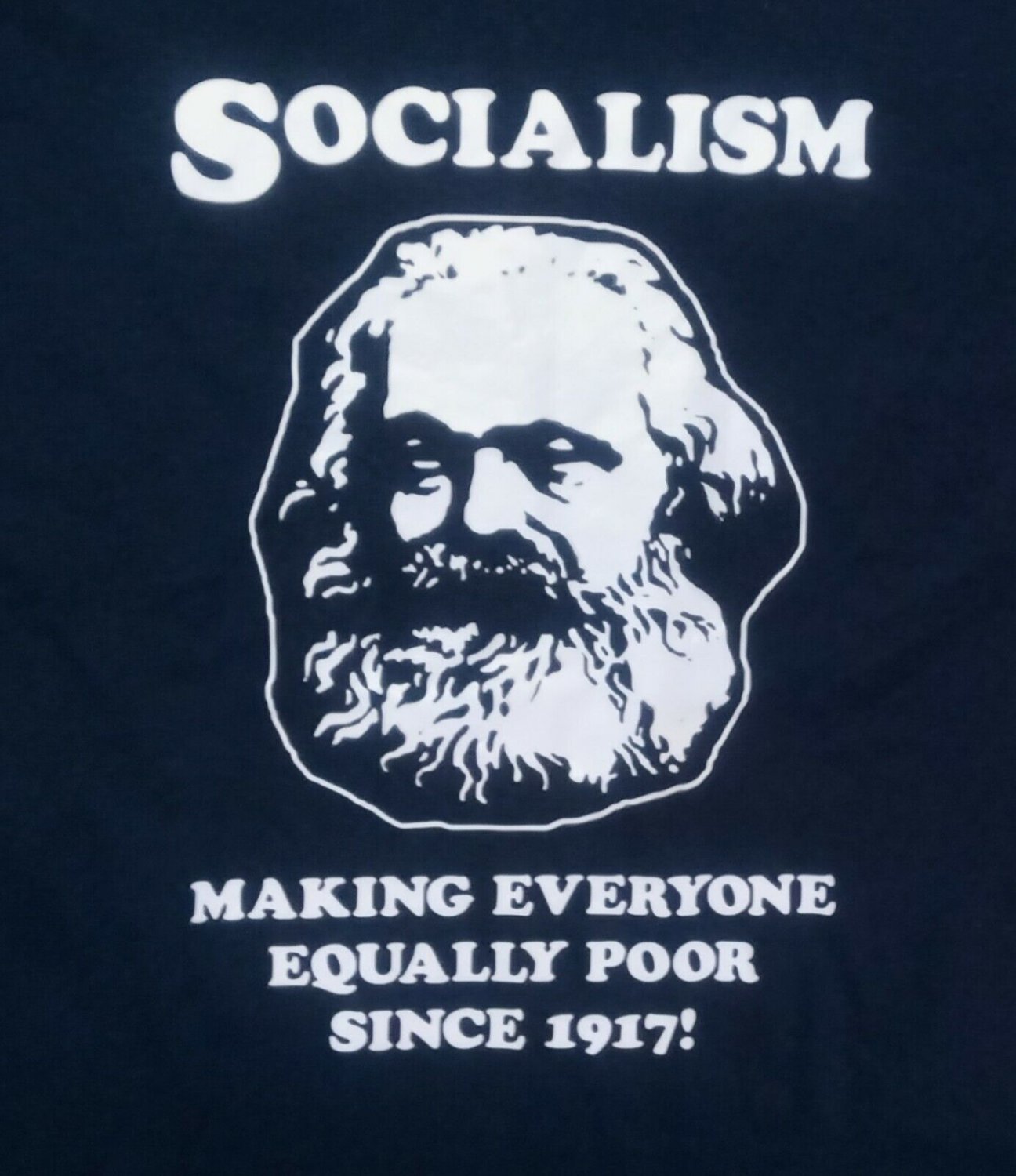 Karl Marx Socialism making people poor since 1917 t shirt M NEW nwot ...