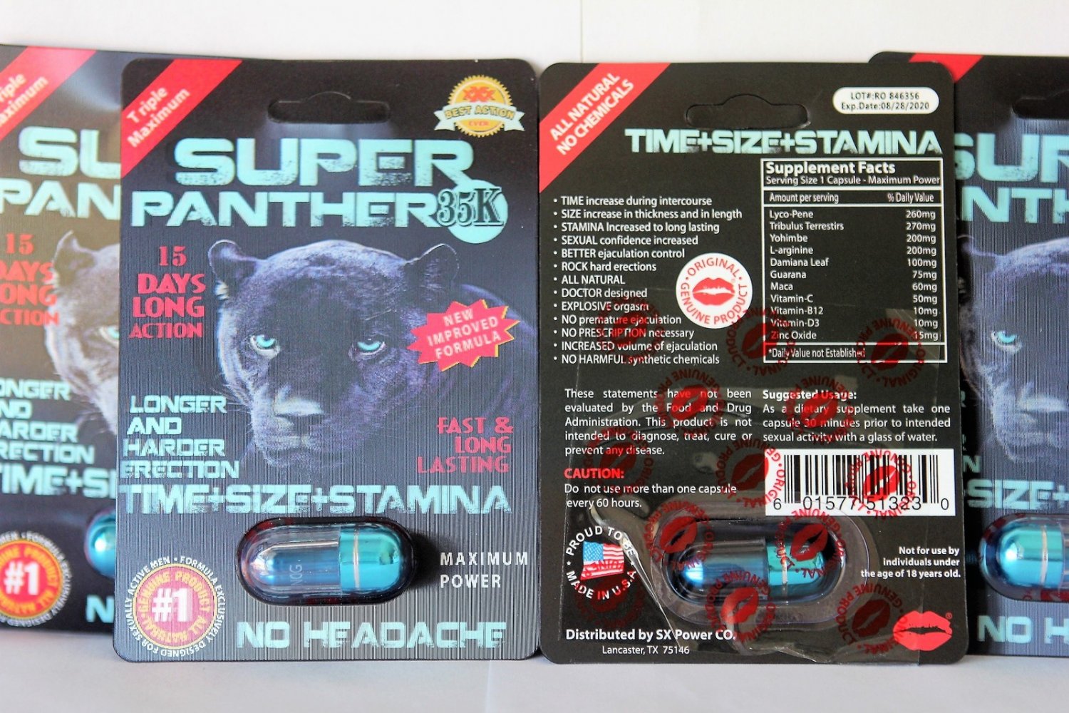 5 X SUPER PANTHER 29,000 - AUTHENTIC Packs