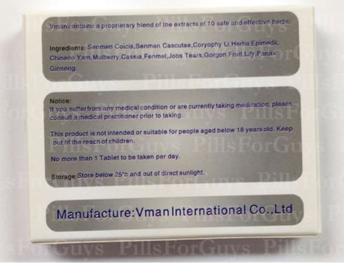 VMAN 8000mg 24 Pills - 6 Boxes V-Man Better Than VMax