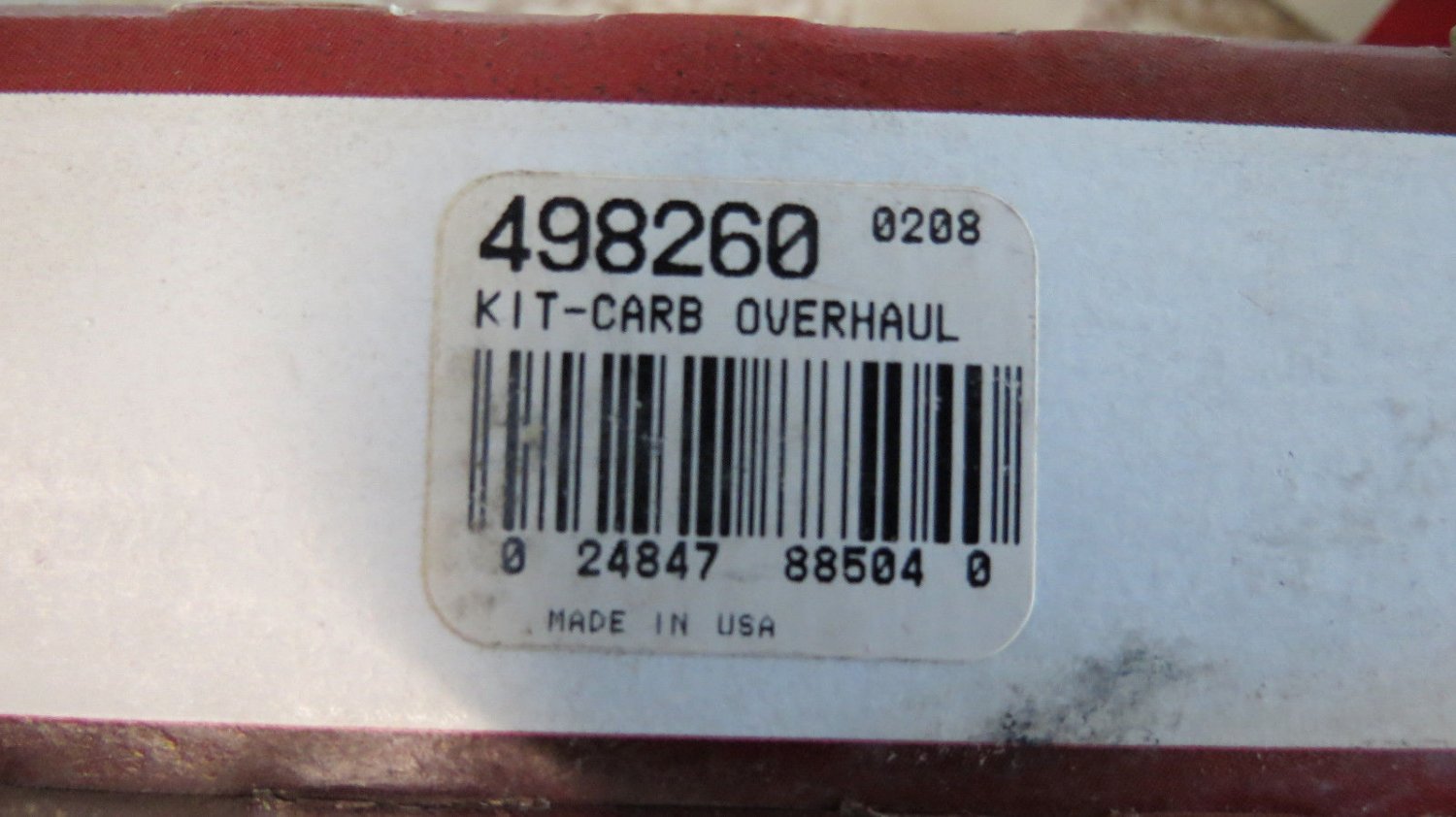 NOS Carburetor Rebuild Kit For Briggs & Stratton Quantum 492495 493762 ...