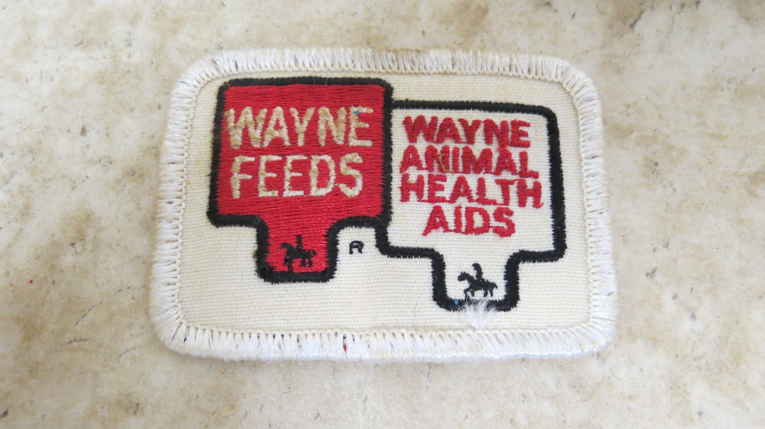 Vintage Wayne Feeds Wayne Animal Health Horse Vest/Clothing/Hat Patch p-145