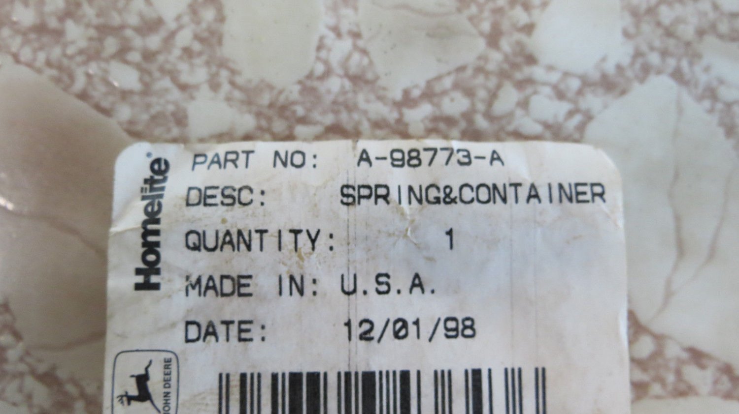 NOS RECOIL STARTER SPRING a98773a Ryobi trimmer blower RY30000 RY30002 ...