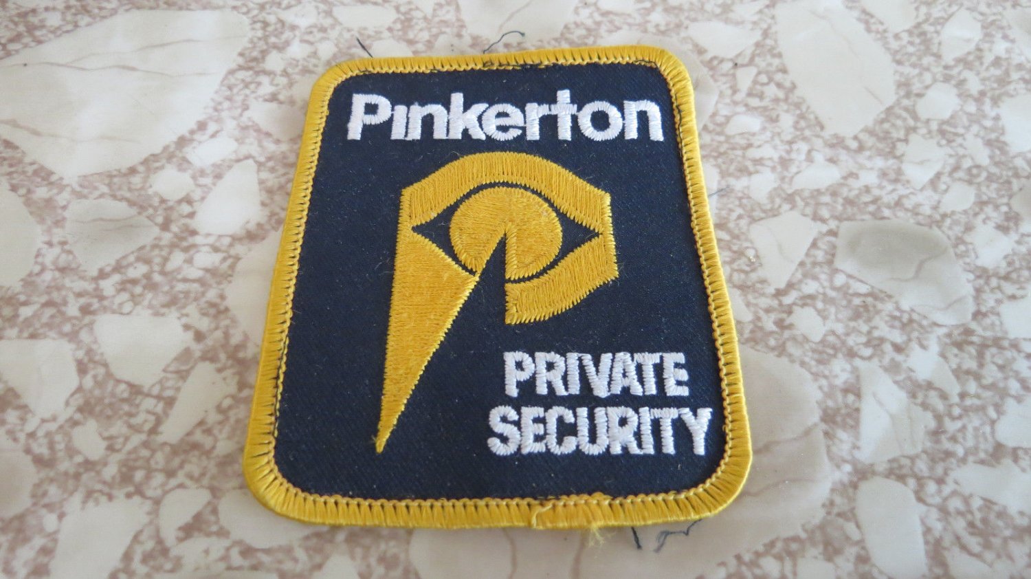 Vintage Pinkerton Private Security Vest/Clothing/Hat Patch p-223