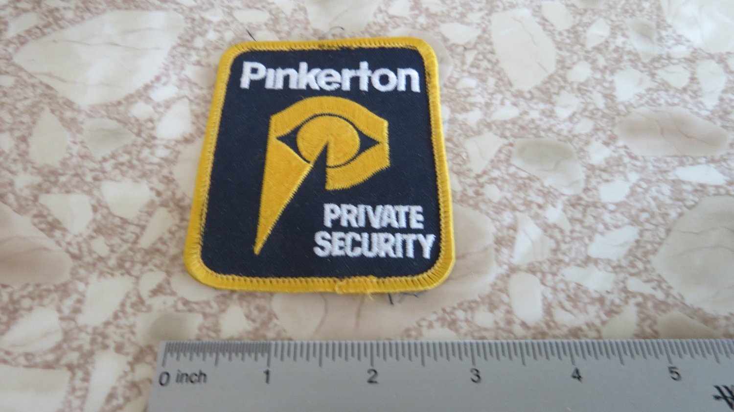 Vintage Pinkerton Private Security Vest/Clothing/Hat Patch p-223