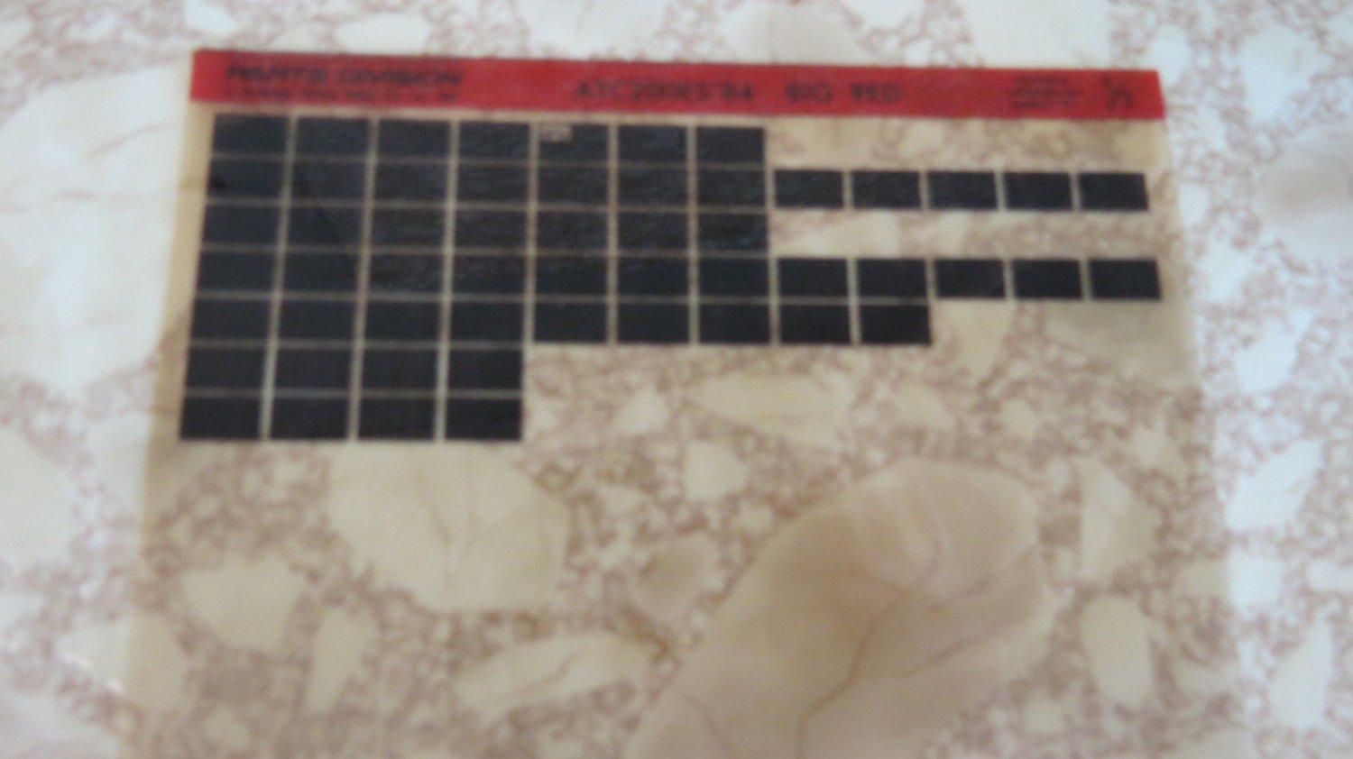 HONDA MICROFICHE FICHE CARD FOR 1984 ATC200ES BIG RED B-19