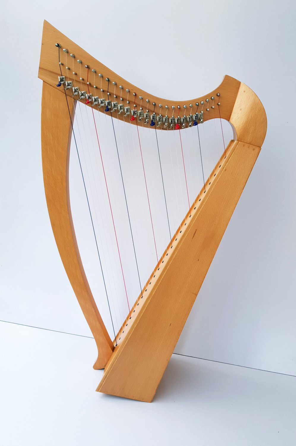 NEW 27 STRING CELTIC IRISH LEVER HARP MADE WITH BEECH WOOD