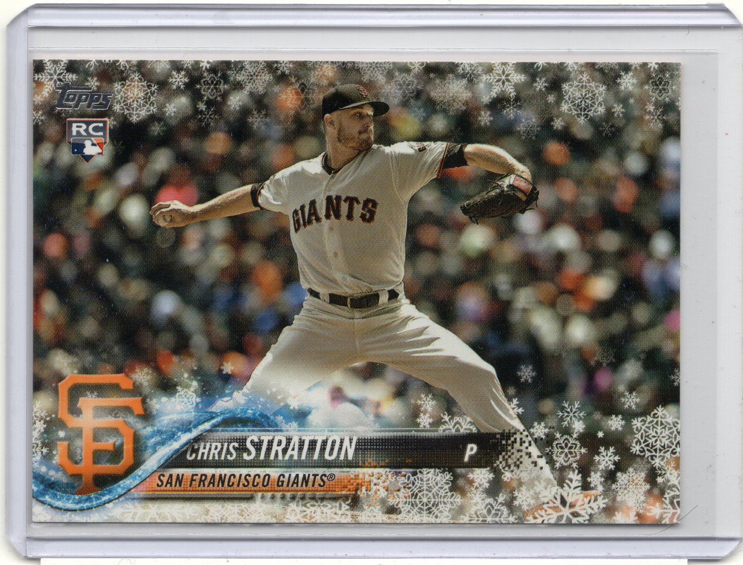 Chris Stratton 2018 Topps Holiday Snowflake Rookie card San Francisco ...